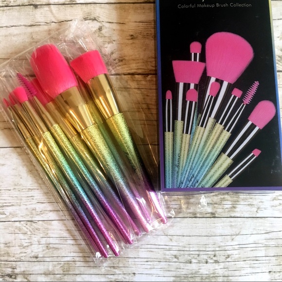 Makeup | Colorful Makeup Brush Set 1 Pcs | Poshmark
